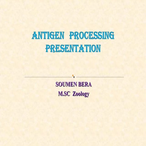 Antigen processing presentation | PPT