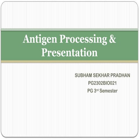 Antigen Processing and Presentation.pptx