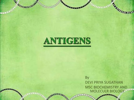 Antigen | PPT