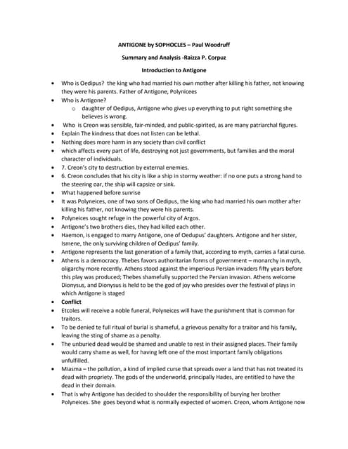 Themes Of Antigone | PPT