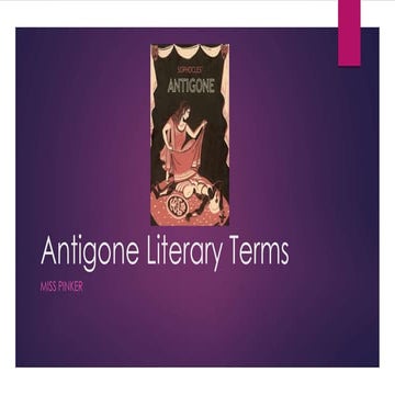Antigone vocabulary | PPTX
