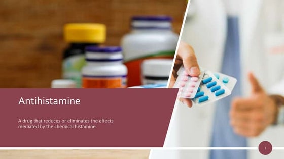 Antihistamines agents types generations. | PPT