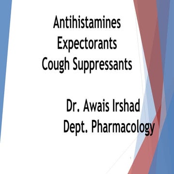 antihistamins ,expectorants,cough suppressants.pptx