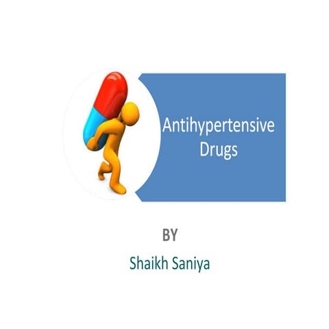 ANTI HYPERTENSIVE AGENTS [MEDICINAL CHEMISTRY] BY P.RAVISANKAR ...