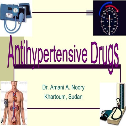 Antihypertensive Drugs Farmacos antihipertensivos | PPT