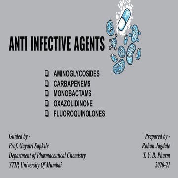 Anti infective agents antibiotics . | PDF