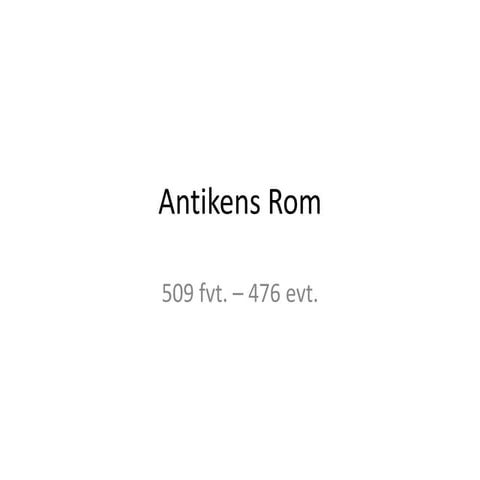 Antikens rom | PPT