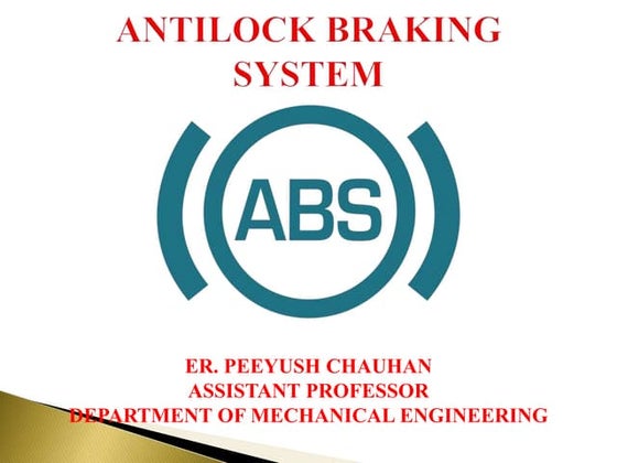 Anti lock braking (ABS) Model based Design in MATLAB-Simulink | PDF