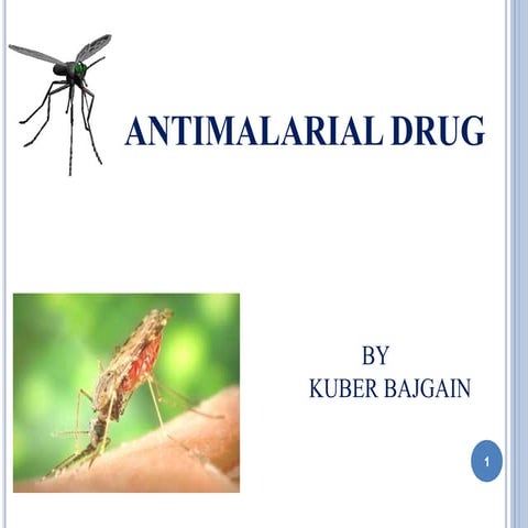 Anti malarial drugs | PPTX