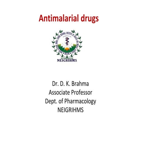 Anti malarial drug classification | PDF