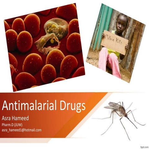 Antimalarial drugs | PPTX