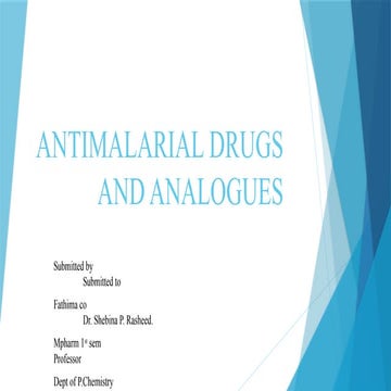 Medicinal Chemistry Antimalarial drugs 3.pptx