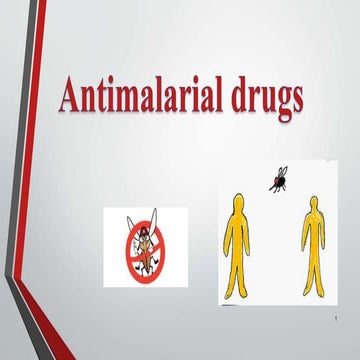 Antimalarial drugs and Regimens for malaria.pptx