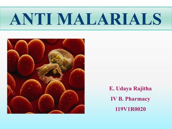 Antimalarial drugs | PDF