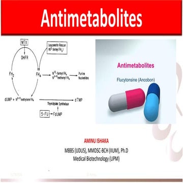 ANTIMETABOLITES Slides of medical biochemistry | PDF