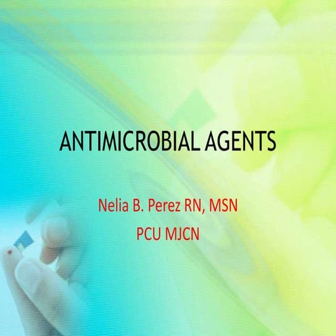 Antimicrobial agents | PPTX