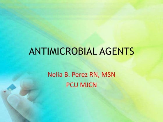 Antibacterial agents | PPTX