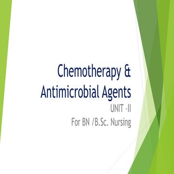 Antimicrobial agents Nursing ppt | PPTX