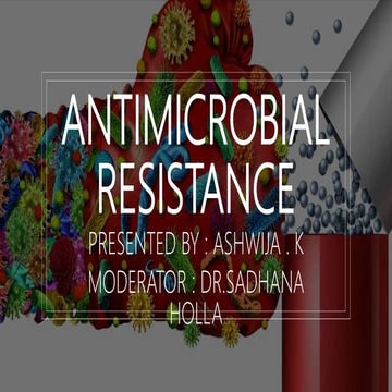ANTIMICROBIAL RESISTANCE | PPT