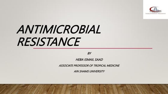ANTIMICROBIAL RESISTANCE | PPTX | Infectious Diseases | Diseases and Conditions