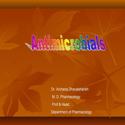 Antimicrobials | PPT