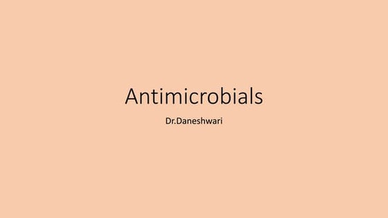 Classification of antimicrobial drugs | PDF | Infectious Diseases ...