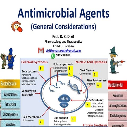 Antimicrobials General_MBBS.pptx | Infectious Diseases | Diseases and Conditions