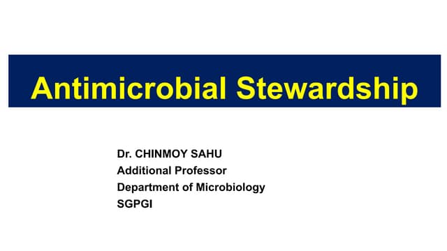 Antimicrobial stewardship CME 04-03-19 | PPTX