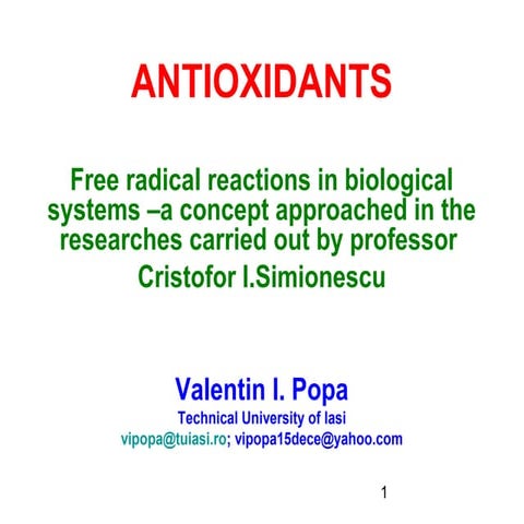 Antioxidanti 2 | PPT