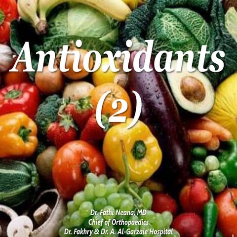 Antioxidants 2 | PPTX | Chemistry | Science