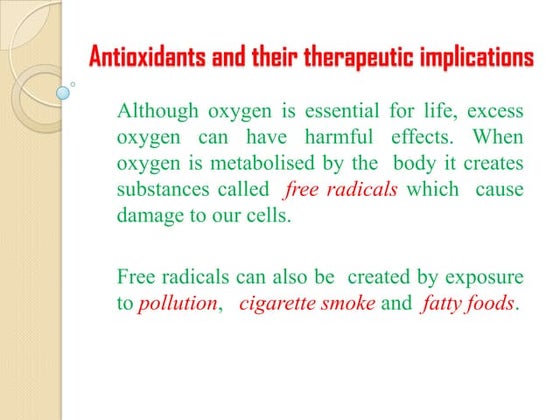 Antioxidant | PPT