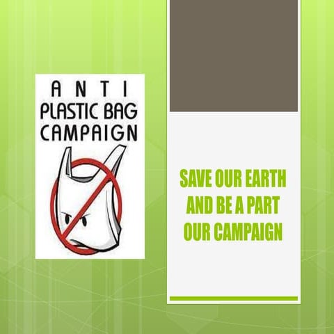 Anti plastic campaign | PPTX