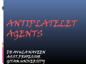Antiplatelet drugs | PPT