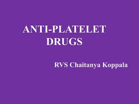 Antiplatelet drugs | PPT