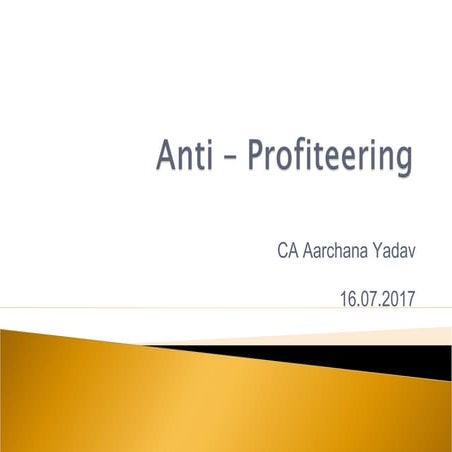 Anti profiteering | PPS