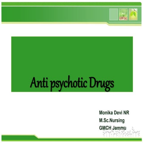 Antipsychotic agents.ppt | Chemistry | Science