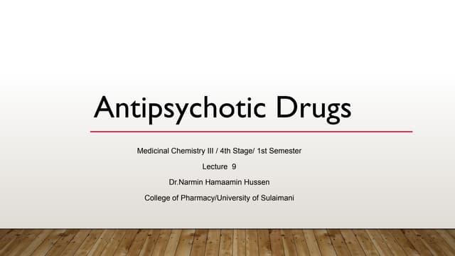 Structure Activity Relationship of Antipsychotic Drug | PPTX ...