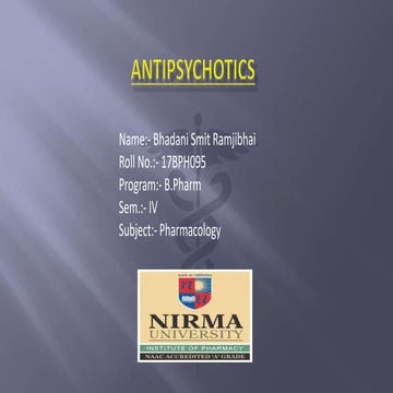 Antipsychotics | PPTX
