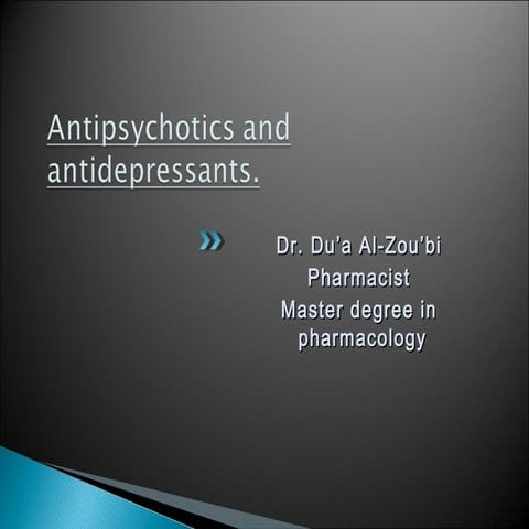 Antipsychotics and antidepressants | PPT