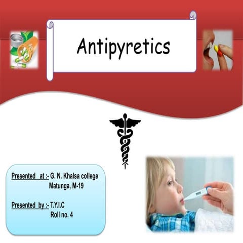 Antipyretics | PPTX