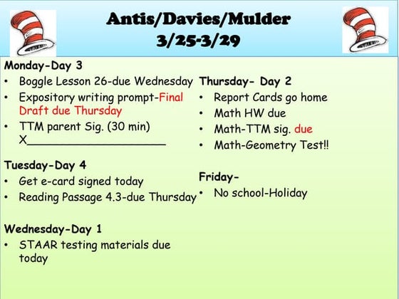 Homework Powerpoint | PPTX