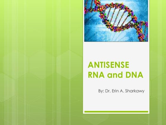 OLIGONUCLEOTIDE THERAPY [ TECHNIQUES, APPLICATIONS] | PPT