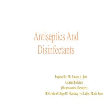 Antiseptics, astringents and sialogogues | PPTX