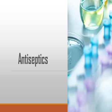 Brief and easy information about antiseptics | PDF | Skin and ...