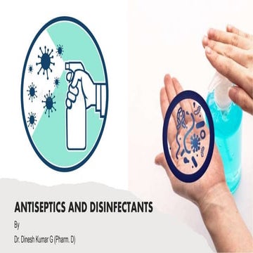 Pharmacology of commonly used antiseptic, desinfection etc | PPTX