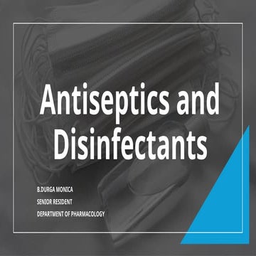 Antiseptics, astringents and sialogogues | PPTX