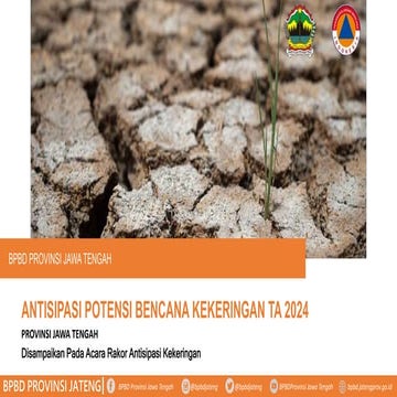 Antisipasi Menghadapi Musim Kemarau di Provinsi Jawa Tengah | PPTX