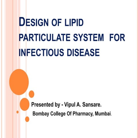 Nanostructured Lipid Carrier based Dry Powder Inhaler (DPI) of Anti TB ...