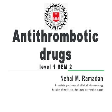 Antithrombotics | PPT