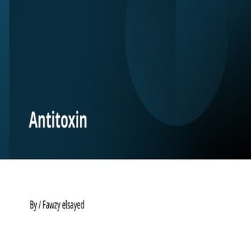 antitoxin and drug snake bite and scorbion.pptx